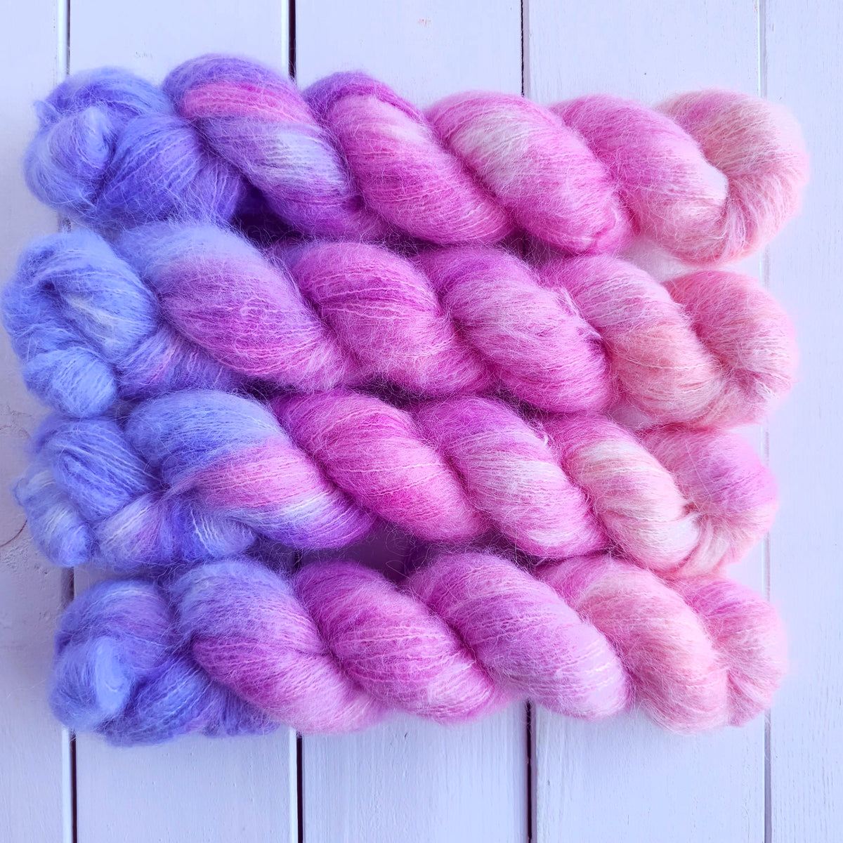 Dawnlight - Baby Suri Alpaca/Mulberry Silk - Lace – Woolly Mama Yarns